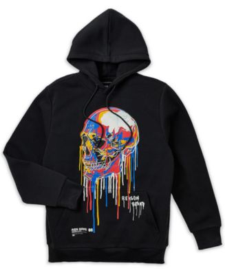 Reason Skull Hoodie Black - Macy's