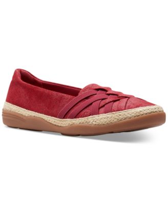 Clarks Women s Elaina Petal Woven Vamp Jute Trim Flats Macy s
