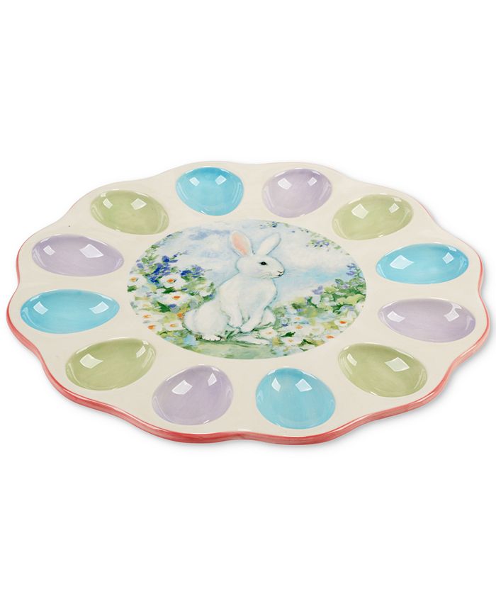 easter egg plate set