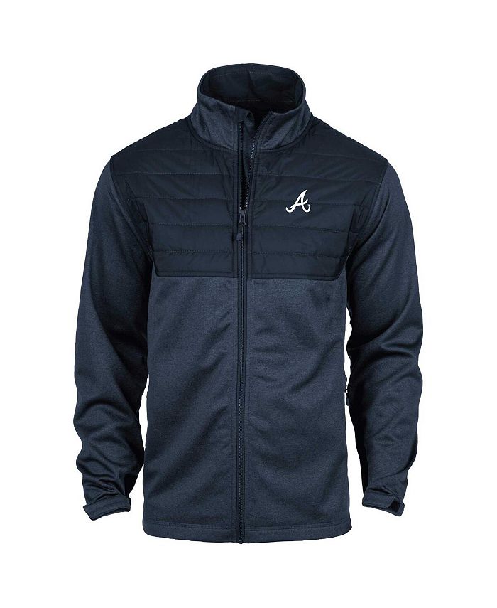 Dunbrooke Men's Heather Navy Atlanta Braves Explorer Full-Zip Jacket ...
