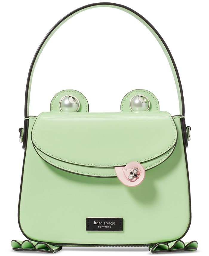 kate spade new york Lily Patent Leather 3D Frog Small Hobo - Macy's