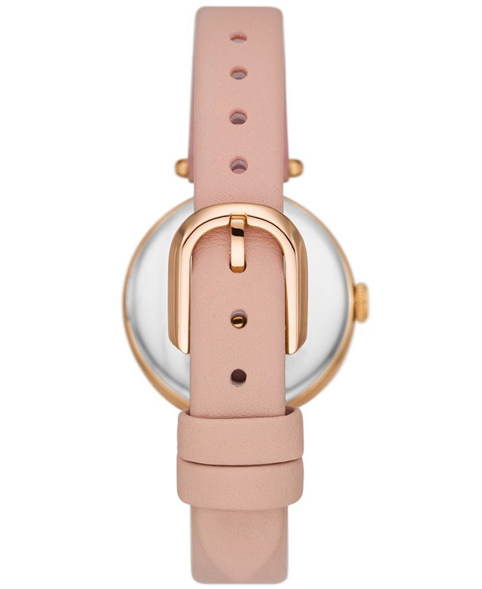 kate spade new york Women's Holland Three Hand Pink Leather Watch 28mm ...