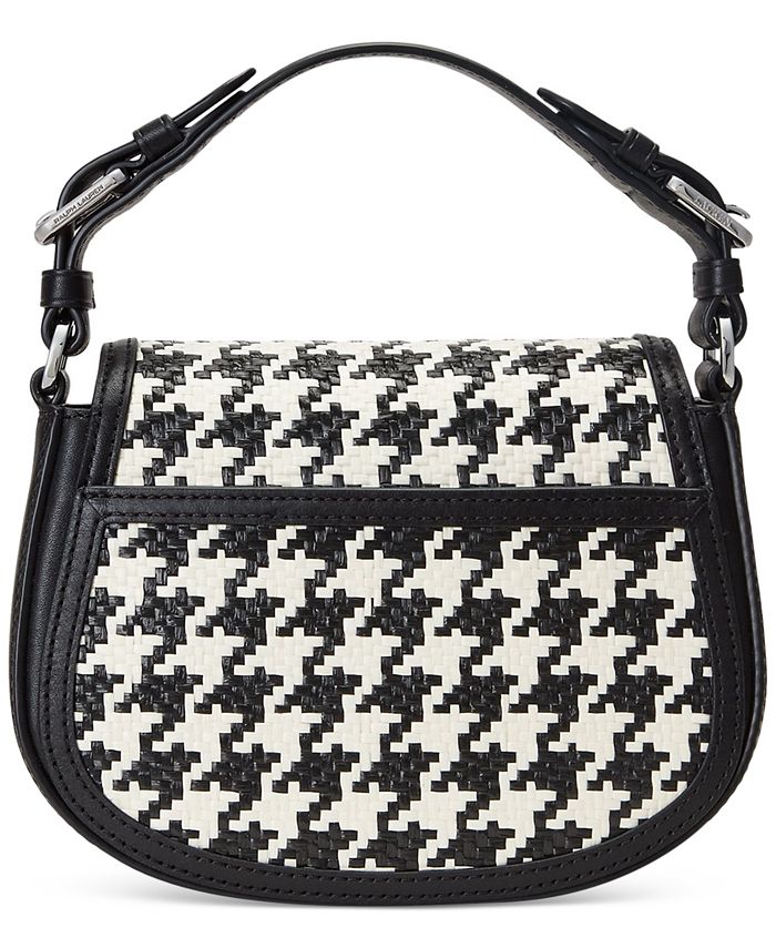 Lauren Ralph Lauren Houndstooth Small Tanner Crossbody Bag - Macy's