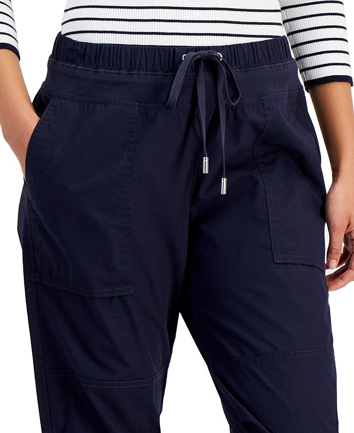 Nautica Jeans Women's Cotton Roll-Tab Utility Pants - Macy's