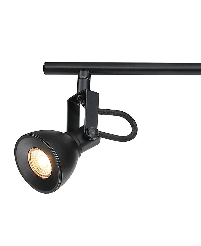 Pro Track Godwin 4-Head LED Ceiling or Wall Track Light Fixture Kit ...