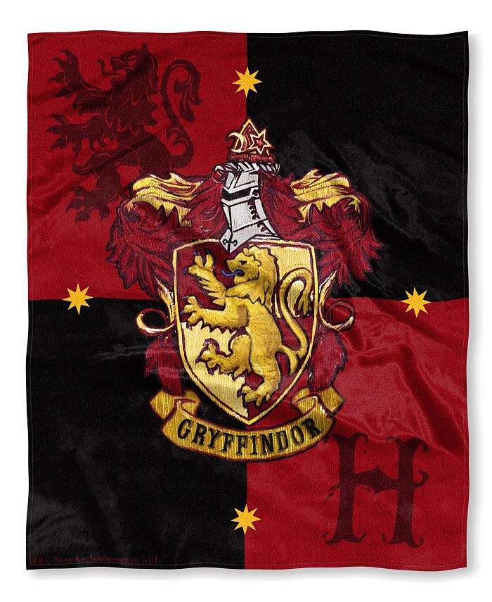 Harry Potter House Crests Silk Touch Throw 50" x 60"- Gryffindor - Macy's