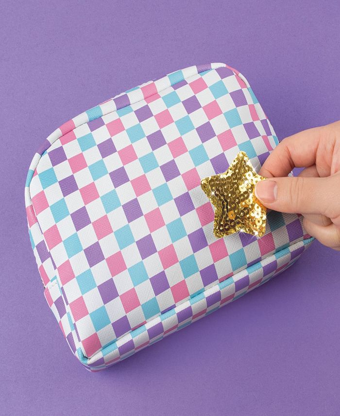 Make It Real Fashion Pouch with Patches - Macy's