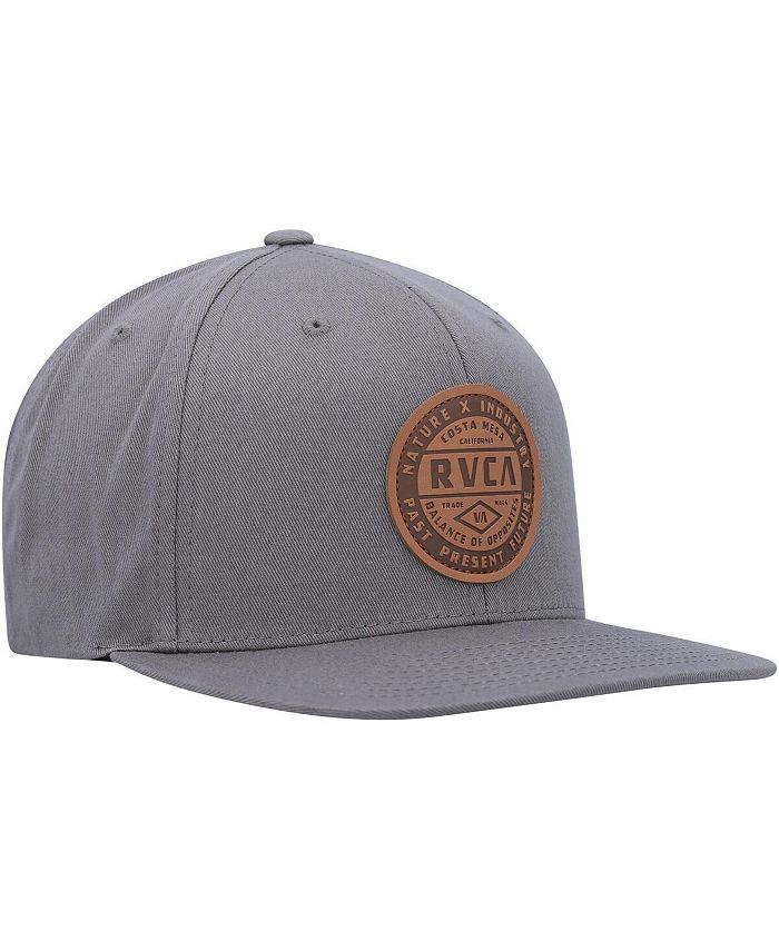 RVCA Men's Gray Standard Issue Snapback Hat - Macy's