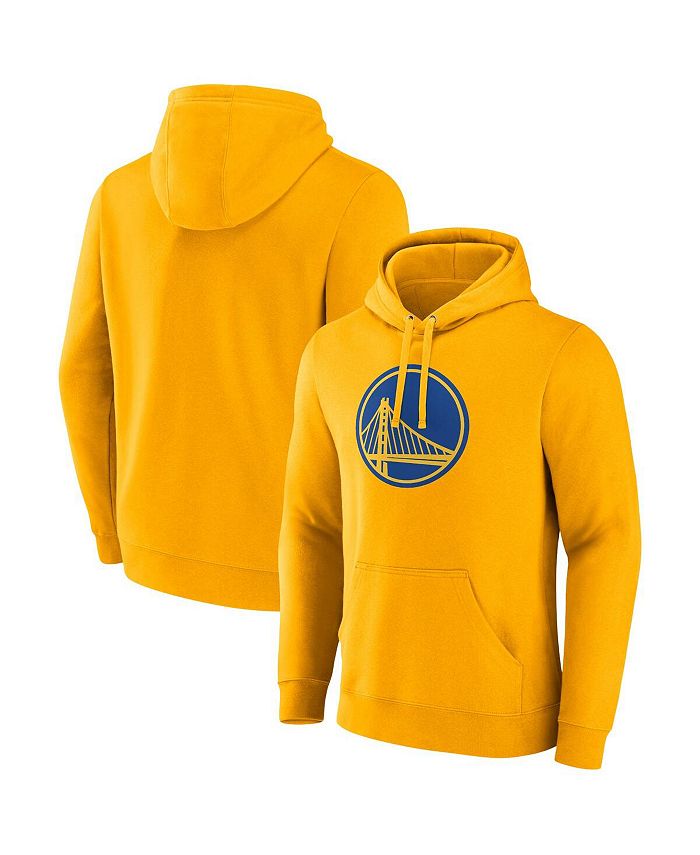 Fanatics Men's Gold Golden State Warriors Primary Logo Pullover Hoodie ...