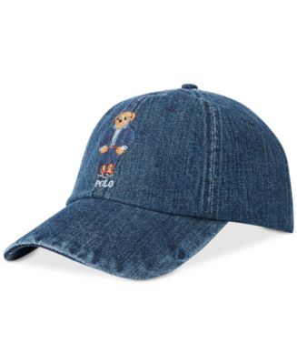 Polo Ralph Lauren Men's Polo Bear Denim Ball Cap - Macy's
