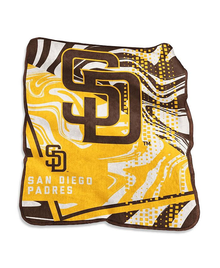 Logo Brands San Diego Padres 50" x 60" Swirl Raschel Throw Blanket - Macy's