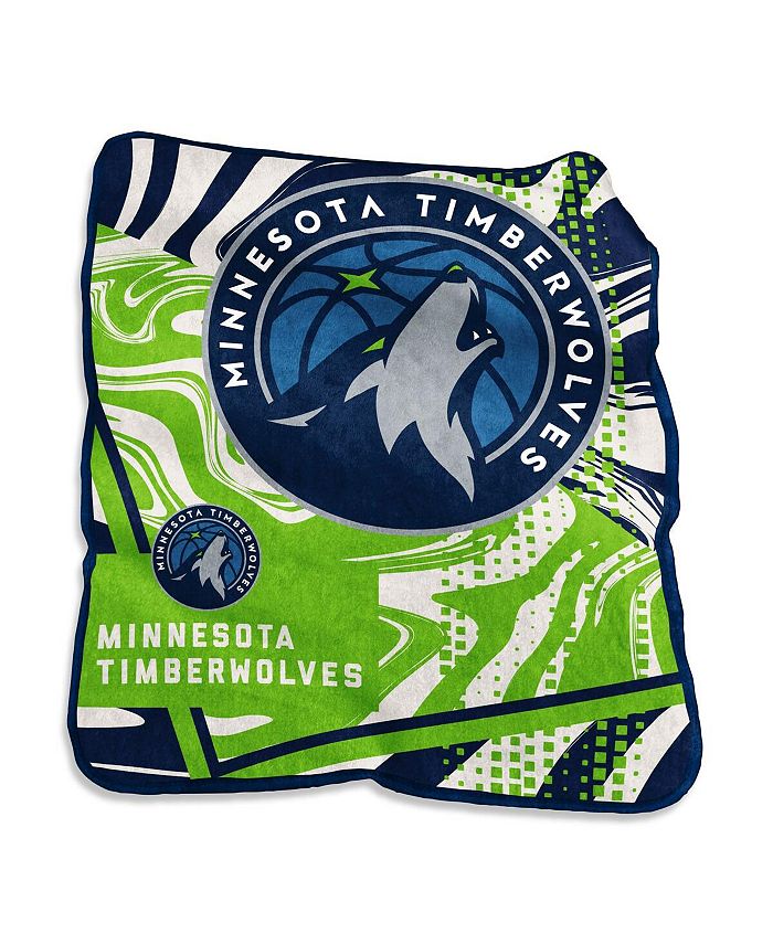 Logo Brands Minnesota Timberwolves 50" x 60" Swirl Raschel Throw ...