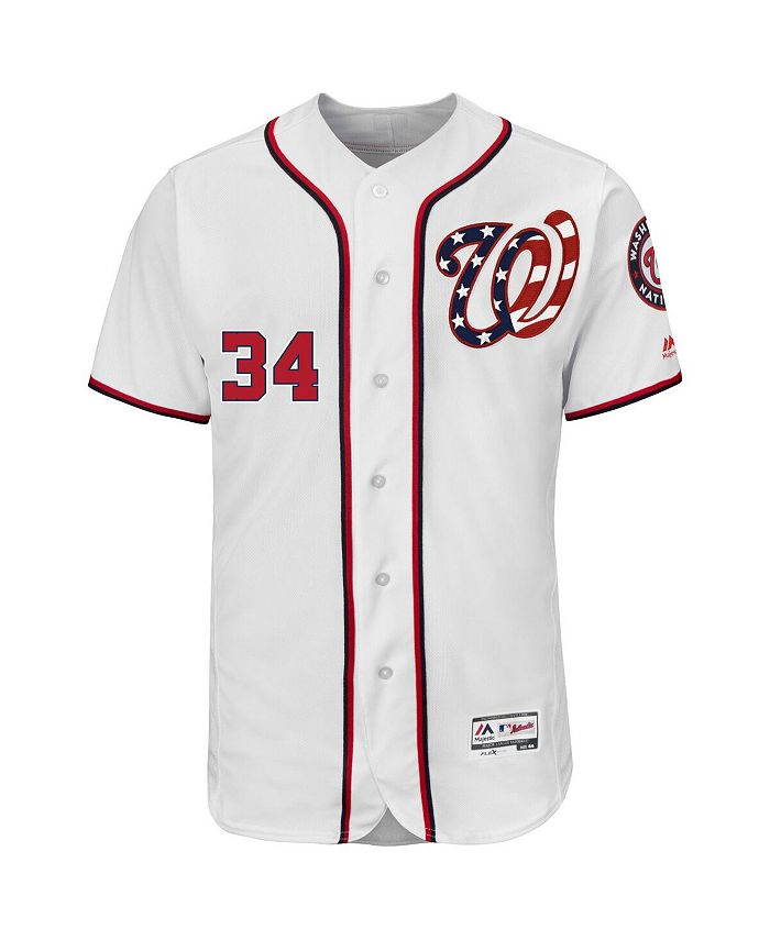 Majestic Men's Bryce Harper White Washington Nationals 2017 Flex Base ...