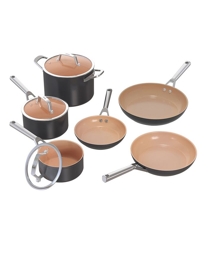 Ninja Extended Life Premium Ceramic 9-Piece Cookware Set - Macy's
