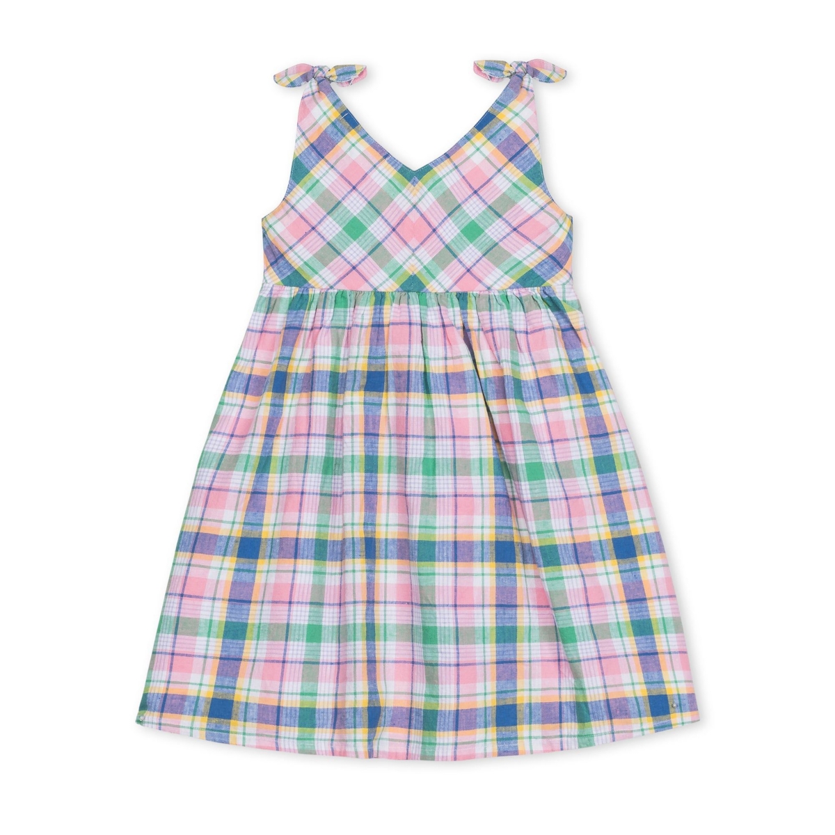 Click here for Hope & Henry Girls Sleeveless Bow Shoulder Swing D... prices