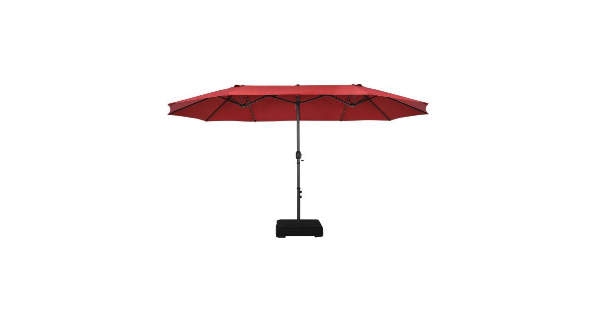 Click here for 15 Feet Double-Sided Patio Umbrellawith 12-Rib Str... prices