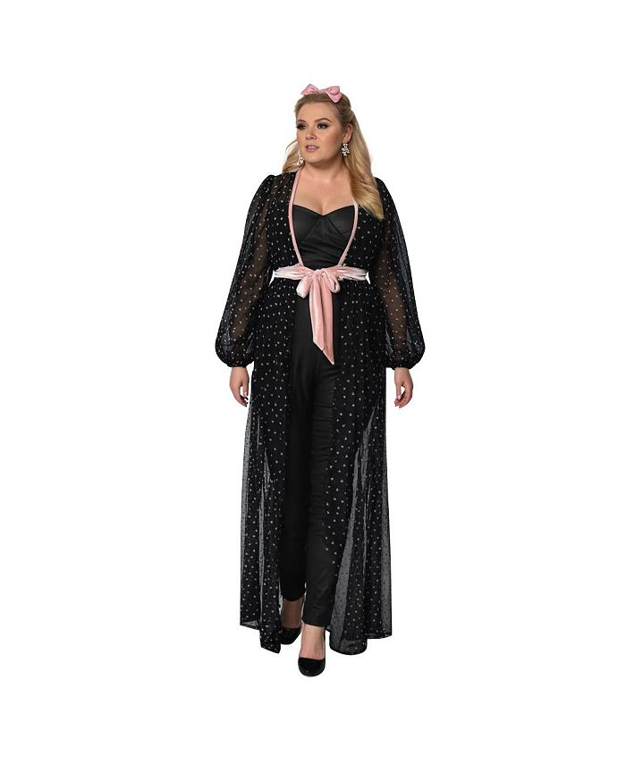 Unique Vintage Plus Size Billow Long Sleeved Hollywood Duster - Macy's