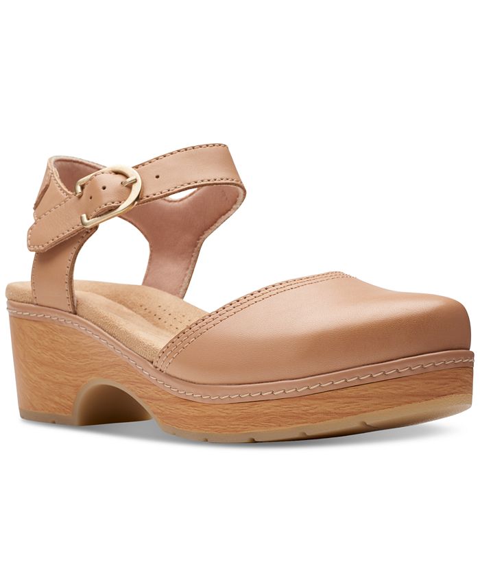 Clarks Paizlee Bay Clog-Style Block Heel Platform Shoes - Macy's