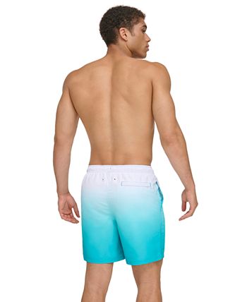 Calvin Klein Men's Sky Gradient 7" Volley Swim Trunks - Macy's