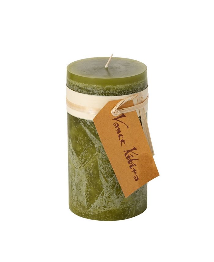 Vance Kitira 6" Timber Pillar Candle - Macy's
