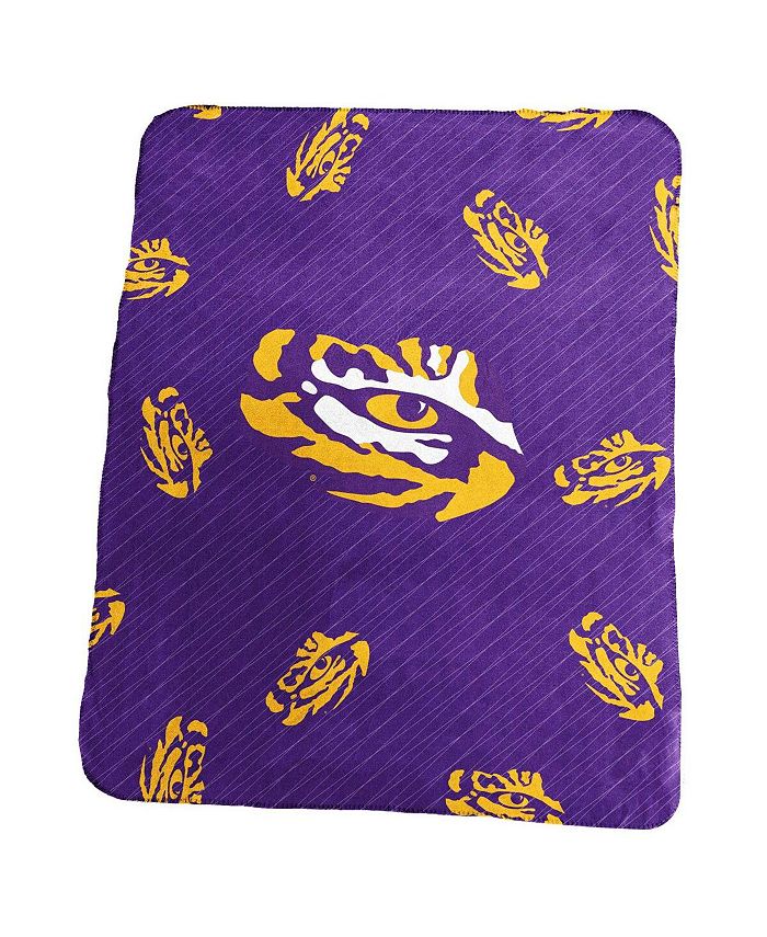 Logo Brands LSU Tigers 50" x 60" Repeating Logo Classic Plush Throw ...