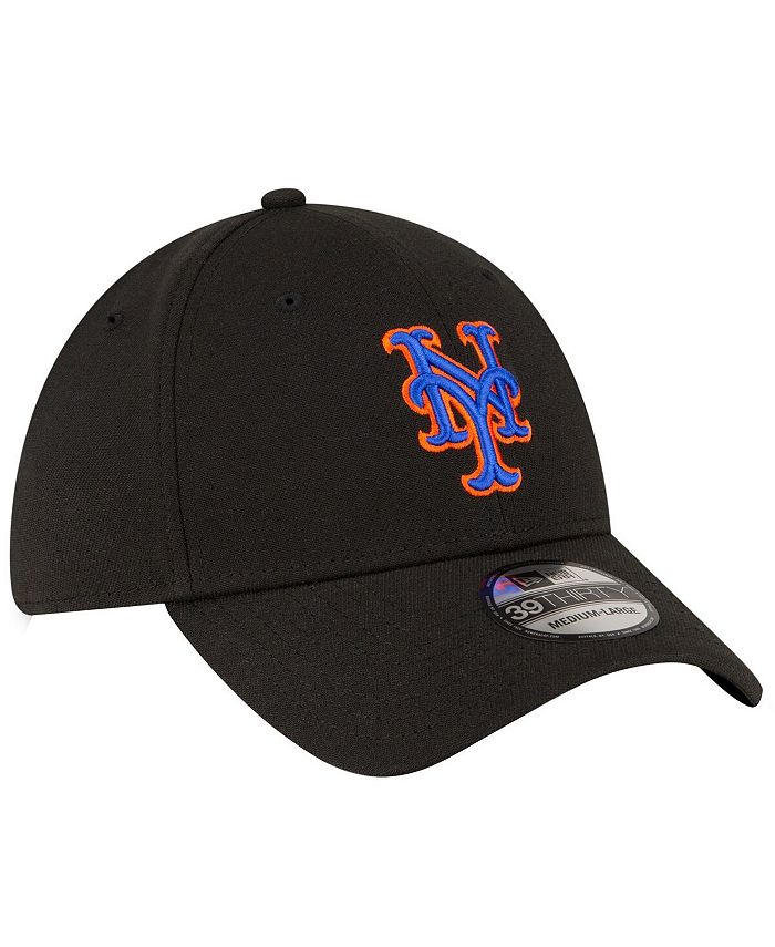 New Era Men's Black New York Mets Alternate Team Classic 39THIRTY Flex ...