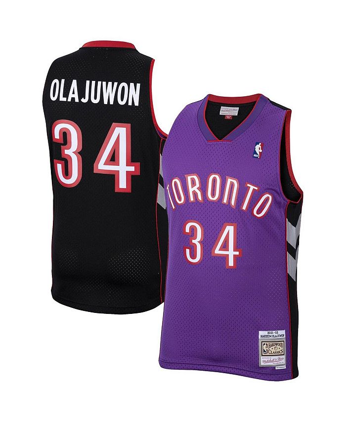 Mitchell & Ness Men's Hakeem Olajuwon Purple Toronto Raptors 2001/02 ...