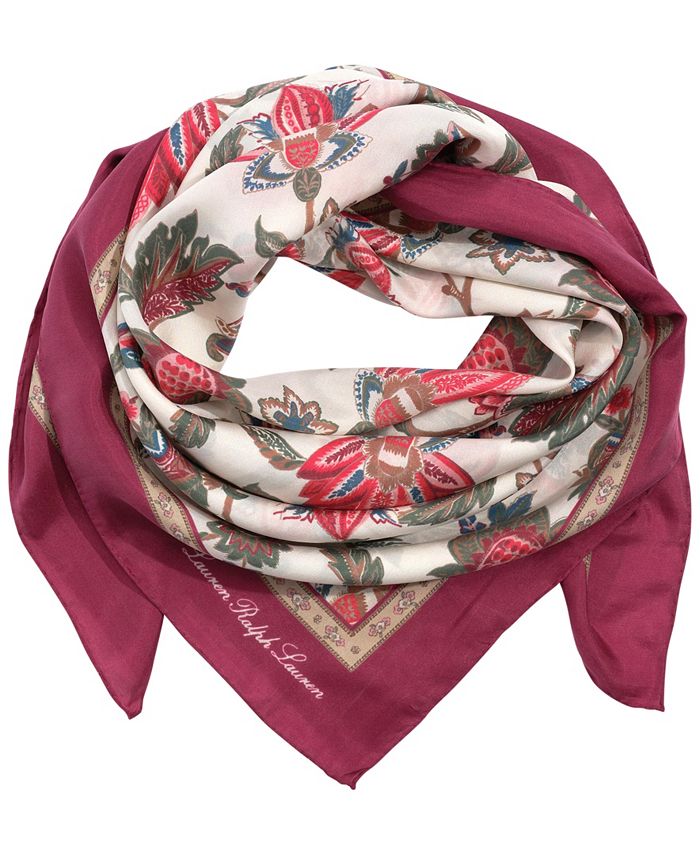 Lauren Ralph Lauren Garden Floral Square Wrap - Macy's