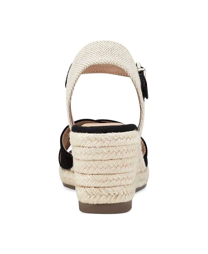 Easy Spirit Women's Shandra Ankle Strap Round Toe Wedge Sandals - Macy's