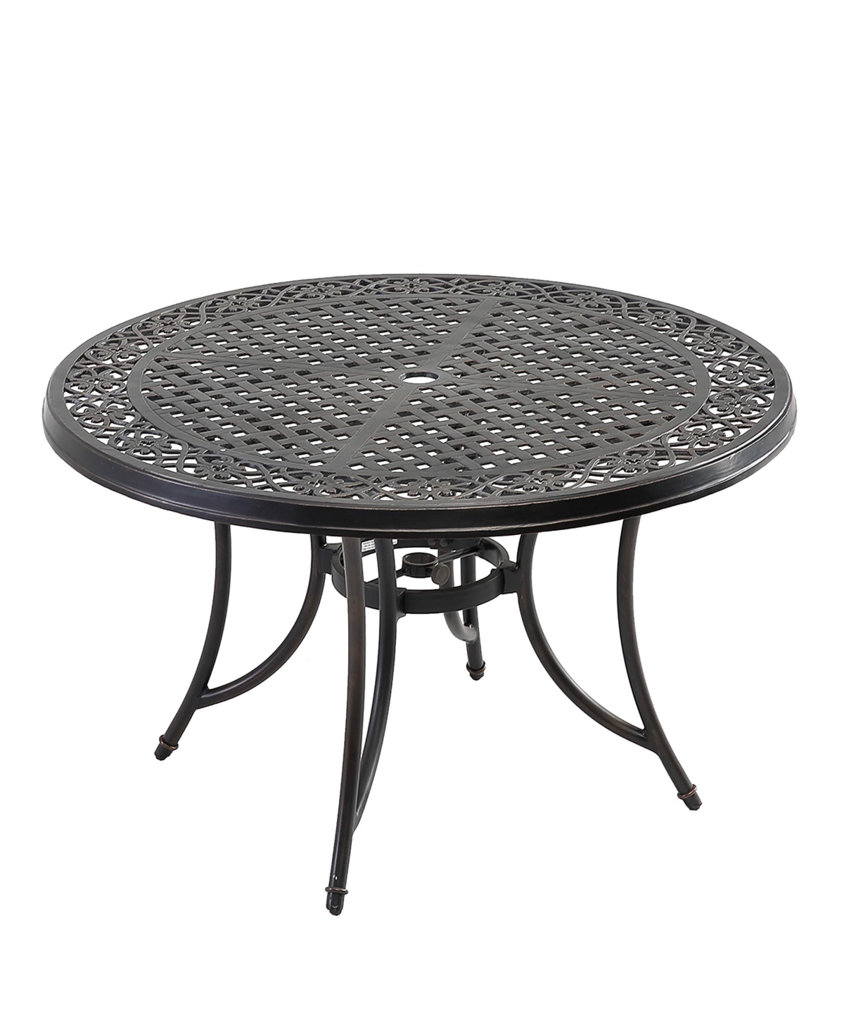 Click here for Mondawe 48 Round Aluminum Patio Dining Table with... prices