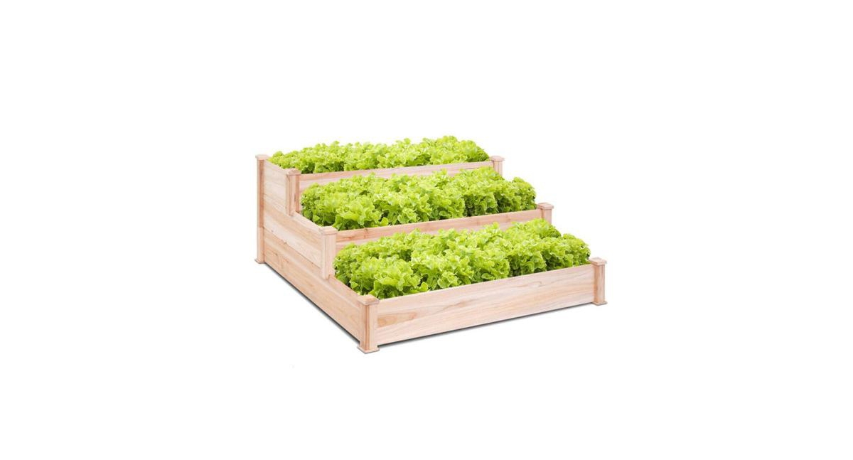 Click here for 3 Tier Wooden Raised Garden Flower Vegetables Bed... prices