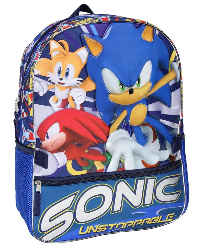 Sonic The Hedgehog Tails And Knuckles Kids School Travel Backpack 2 ...