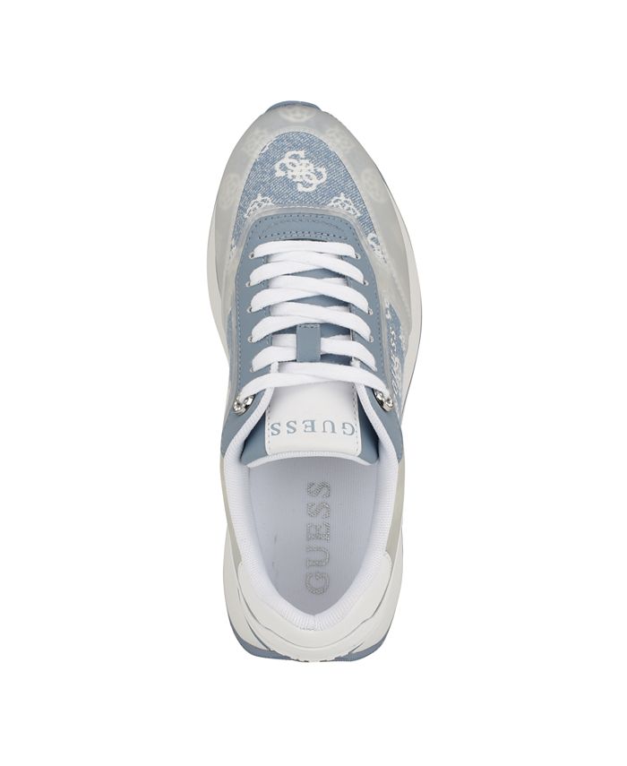 GUESS Women's Camrio Casual Double Platform Lace Up Sneakers - Macy's