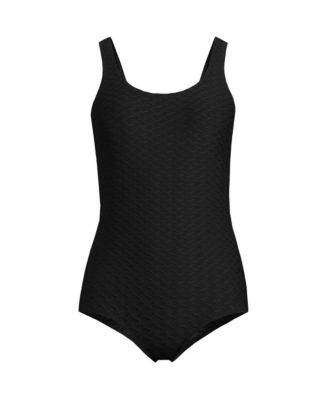 Women's Long Texture Tugless One Piece Swimsuit - Macy's