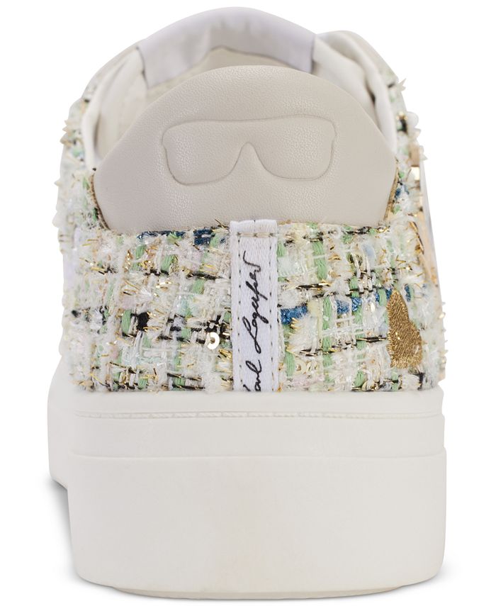 KARL LAGERFELD PARIS Cate Pins Lace Up Sneakers - Macy's