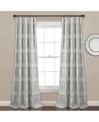 Nova Ruffle Window Curtain Panels - Macy's