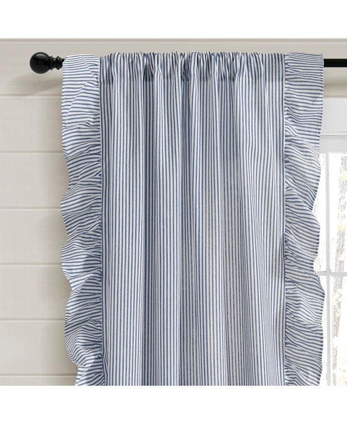 Lush Decor Farmhouse Reyna Ruffle Window Curtain Panels - Macy's