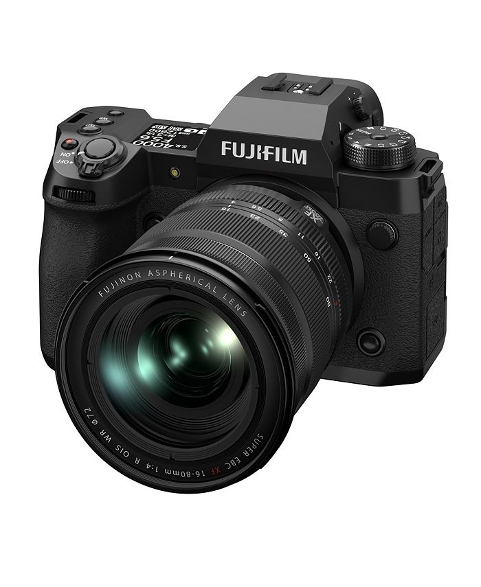 Fujifilm X-H2 40 Megapixel Body with XF16-80mm F4 R OIS WR Lens (Black) - Macy's