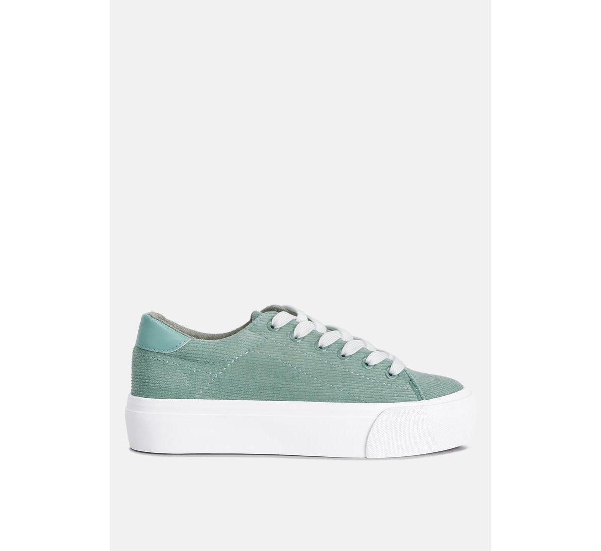 Click here for hyra solid flat form canvas sneakers - Mint prices