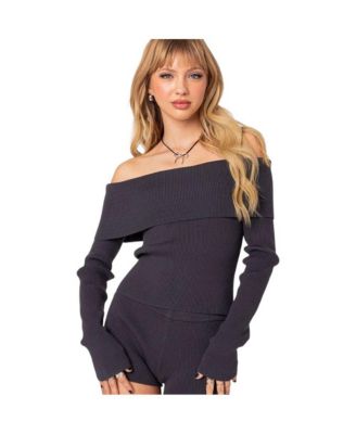 Women's Miriam fold over knit top - Macy's