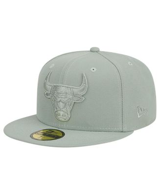 Men's New Era Light Green Chicago Bulls Sage Color Pack 59FIFTY Fitted ...
