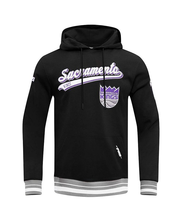 Pro Standard Men's Black Sacramento Kings Script Tail Pullover Hoodie ...