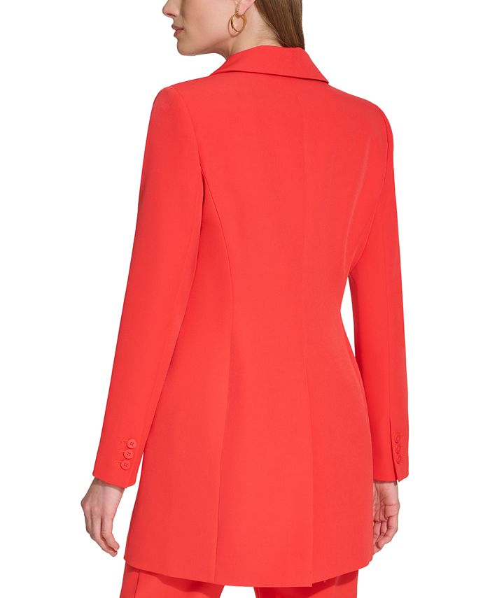 DKNY Women's Petite One-Button Topper Jacket - Macy's