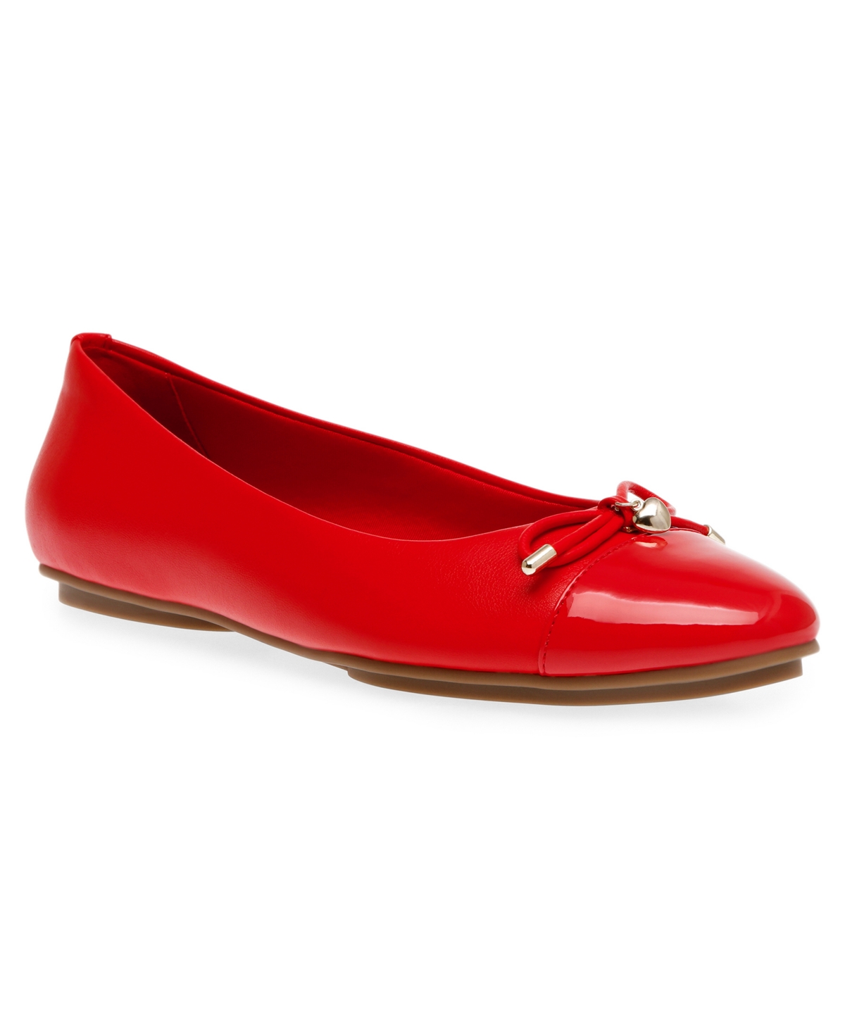 Click here for Anne Klein Womens Luci Cap Toe Ballet Flats - Red prices