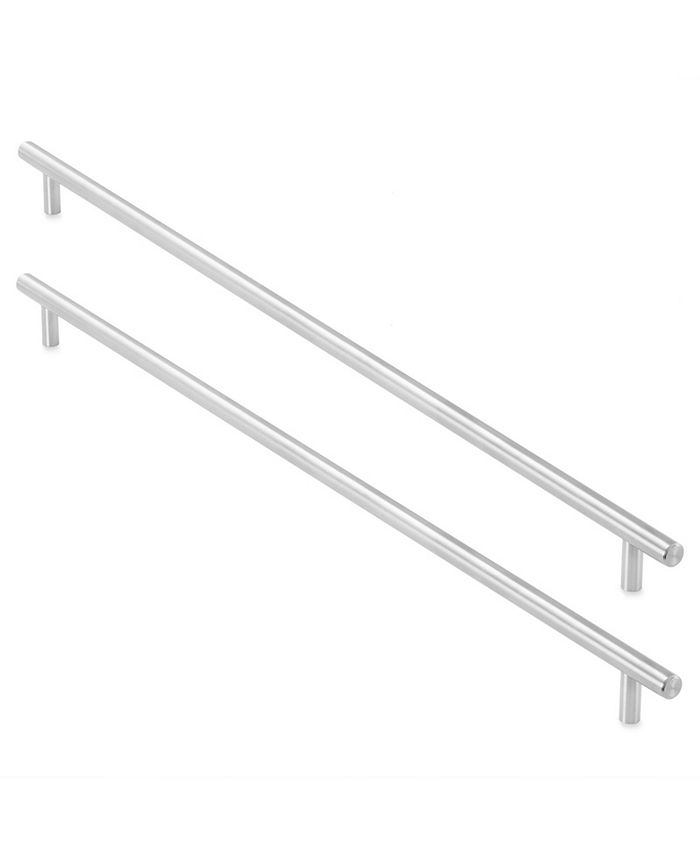Cauldham Solid Stainless Steel Euro Style Cabinet Pull Handle Brushed Nickel Design 21-5/8 ...