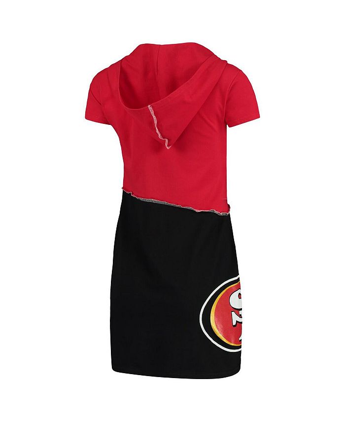 Refried Apparel Women's Scarlet, Black San Francisco 49ers Hooded Mini ...