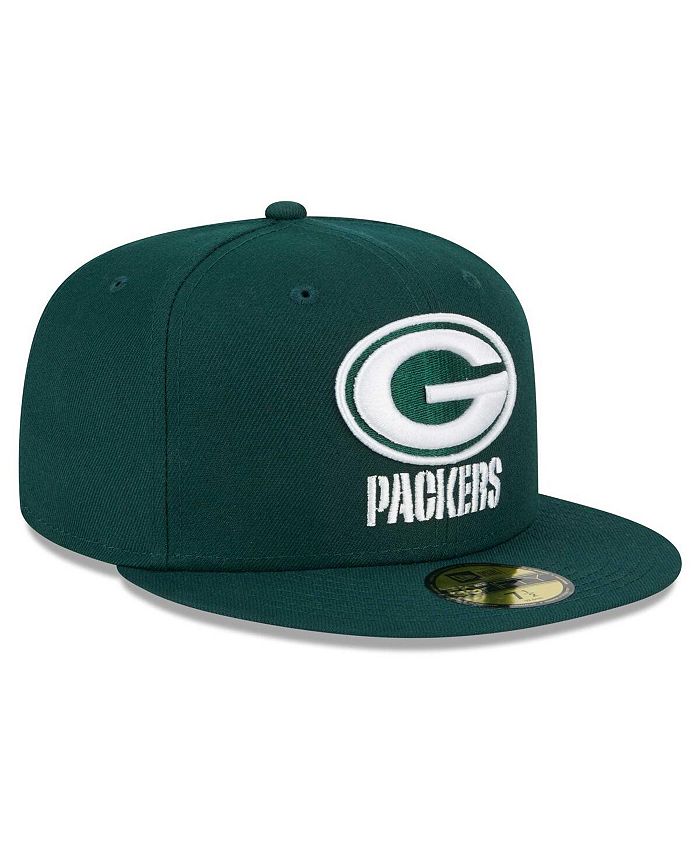 New Era Men's Green Green Bay Packers Main 59FIFTY Fitted Hat - Macy's
