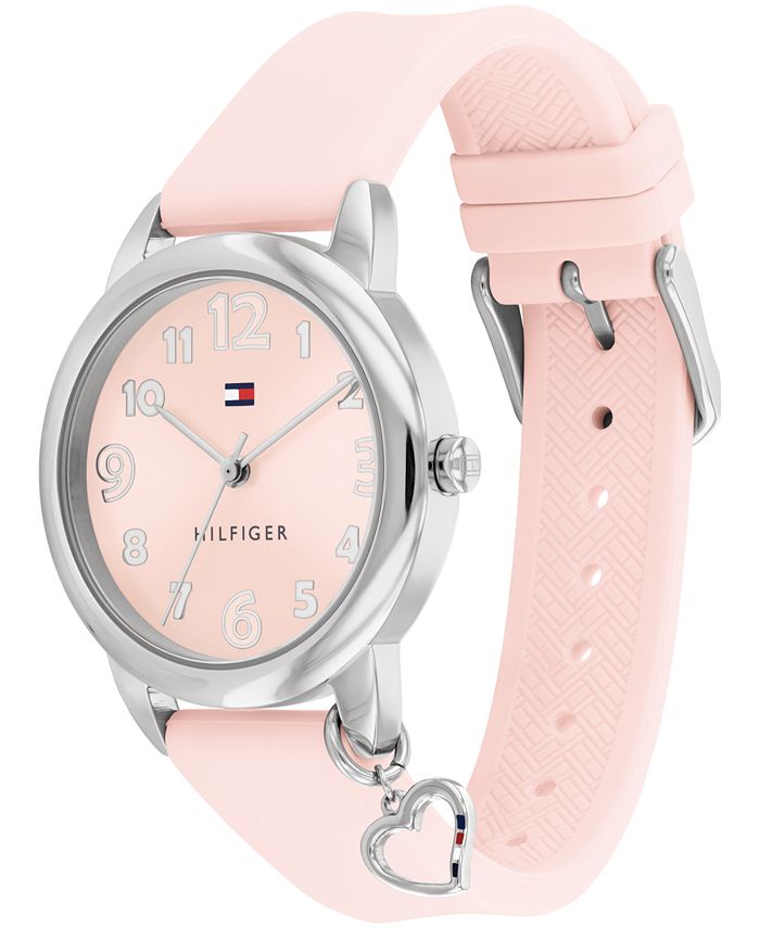 Tommy Hilfiger Kids Quartz Pink Silicone Watch 34mm - Macy's