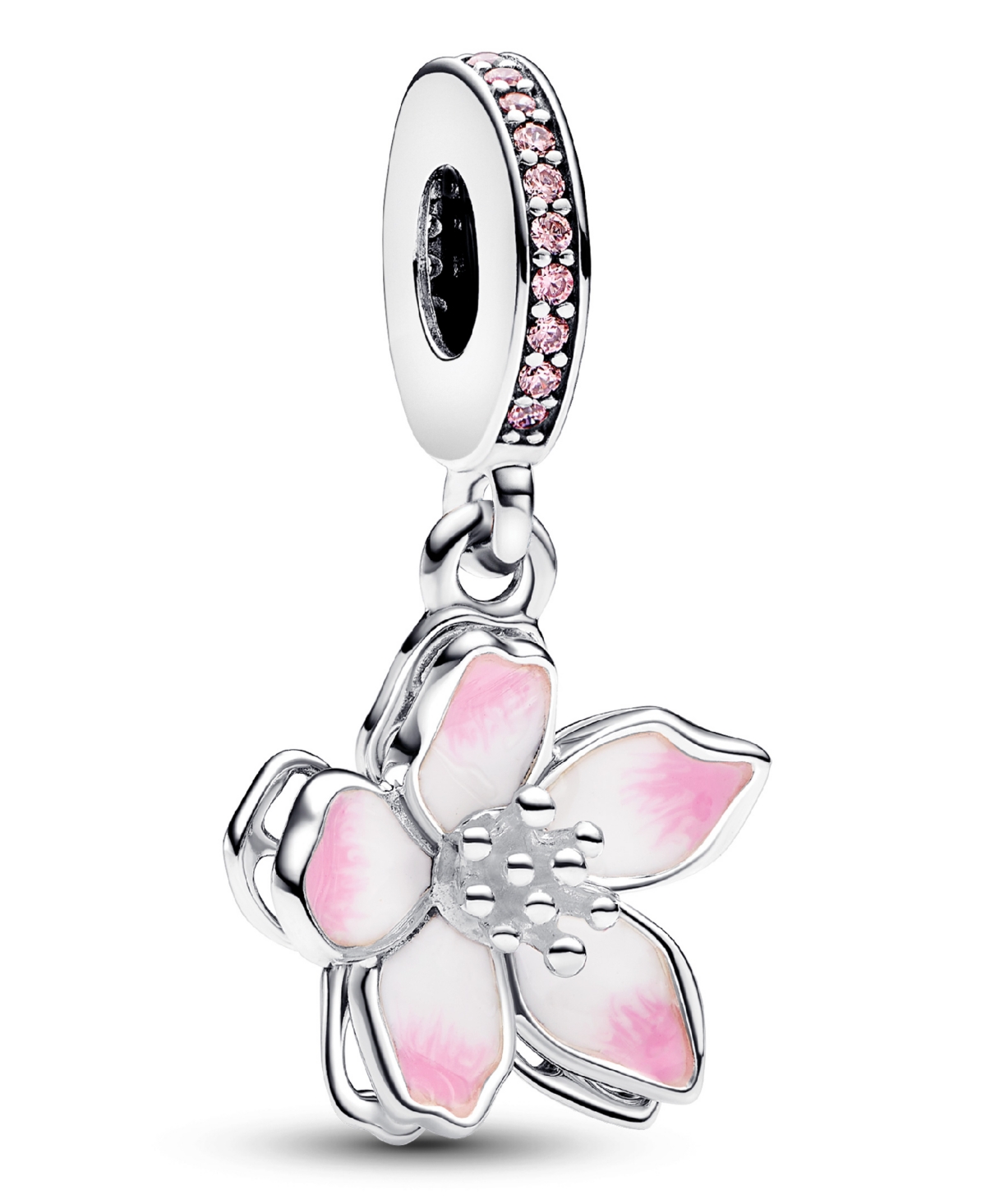 Click here for Pandora Sterling Silver Cherry Blossom Dangle Char... prices