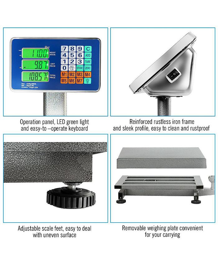 SUGIFT 660 lbs Weight Platform Scale Digital Floor Folding Scale - Macy's